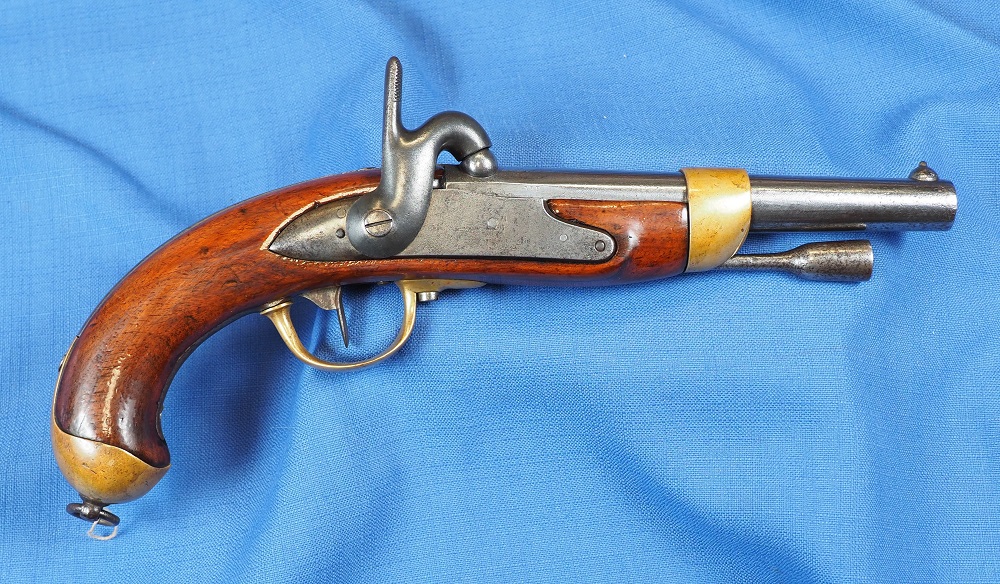 French Model 1822 conversion Cavalry Pistol c1841 | Steel & Shot